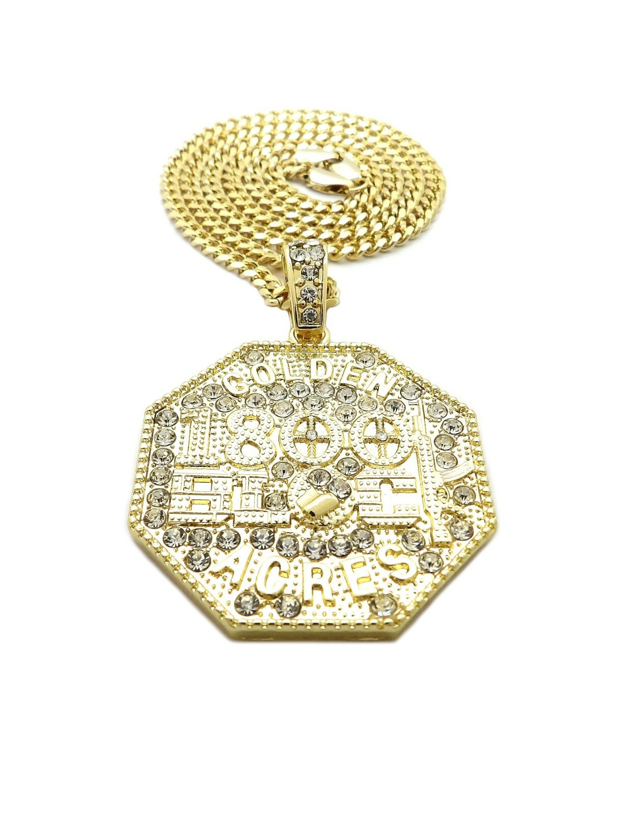 Iced KODAK BLACK's GOLDEN ACRES 1800 BLOCK & 24" Box, Cuban, Rope Chain ...