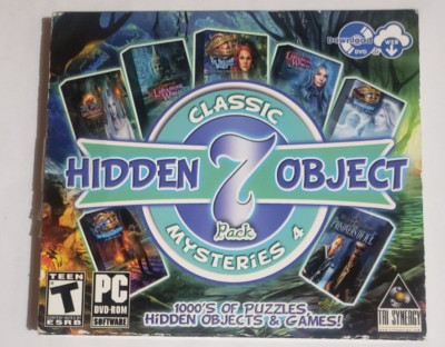 Hidden Objects Classic Mysteries 4 - 7 pack (PC) Windows XP Vista 7 8 ...