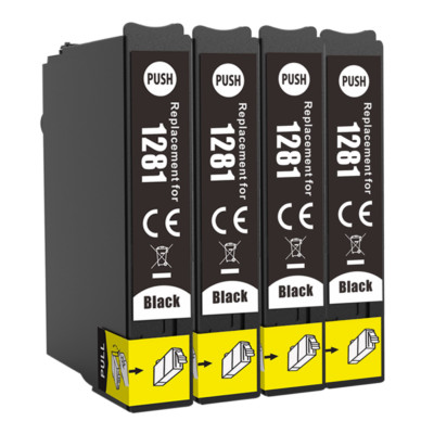 4 Black Ink Cartridge For Epson Stylus SX130 SX230 SX235W SX438W SX440W ...