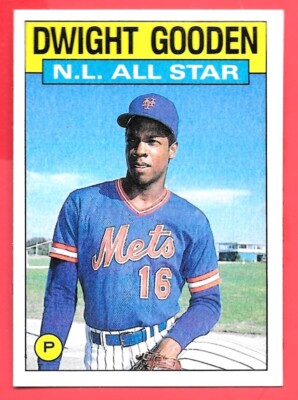 1986 Topps #709 Dwight Gooden - All Star - NRMT | eBay
