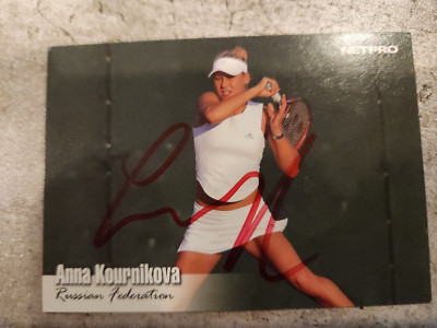ANNA KOURNIKOVA SIGNED CARD AUTOGRAPHED | eBay