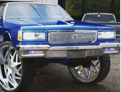 1986-1990 Chevy Caprice Chrome Tiarra Grill Dual Weave Mesh Grille Dual ...