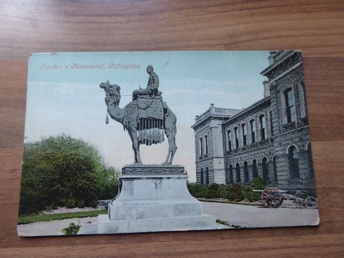 Gordon's Monument, Gillingham Valentine's Series Postcard posted ...