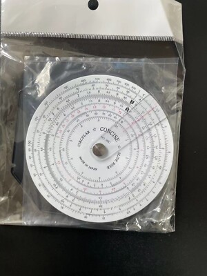 Concise Ruler Circular Slide Rule No. 300 100829 110mm JAPAN | eBay