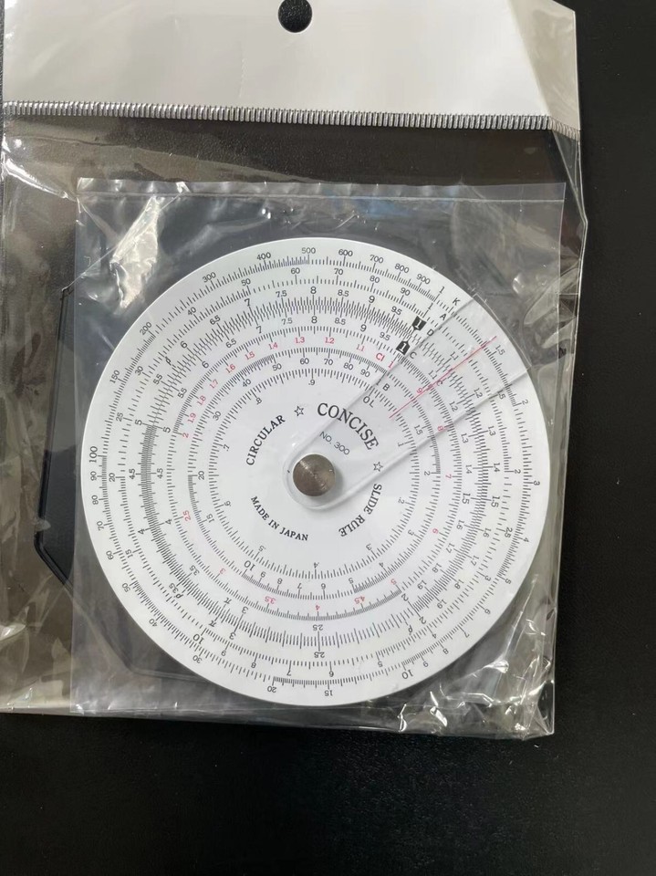 Concise Ruler Circular Slide Rule No.300 100829 110mm JAPAN | eBay