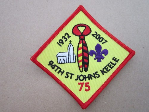 St John's Keele 75th Cloth Patch Badge Boy Scouts Scouting L5K I | eBay UK