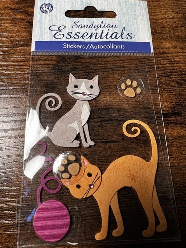Sandylion Essentials Stickers - CAT Scrapbook NEW from 2004 - Others In ...