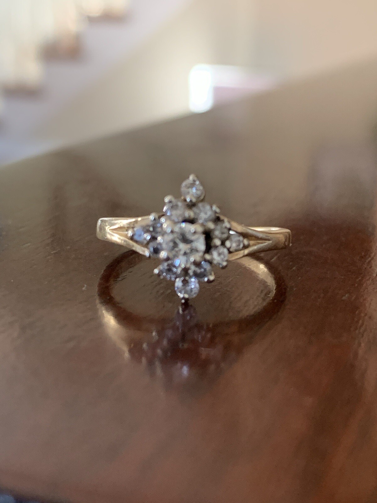 Vintage 14k Gold Diamond Cluster Ladies Ring - 1 Carat Stamped “JTC” | eBay