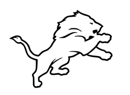 Detroit Lions Outline Vinyl Decal Car Truck SUV Laptop Tumbler Sticker ...