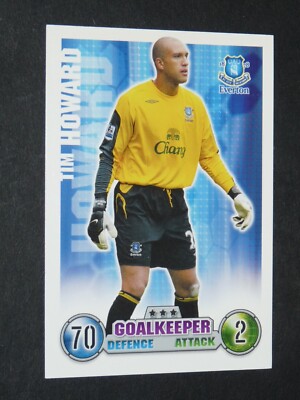 TIM HOWARD USA EVERTON TOFFEES TOPPS CARD PREMIER LEAGUE FOOTBALL 2007 ...