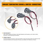 Cooling Fan Control Switch & Coolant Temperature Sensor with Wire Plug ...