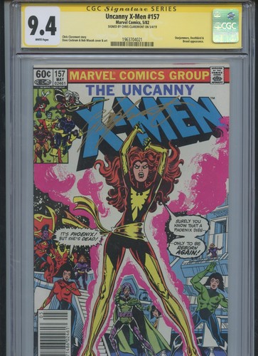 Uncanny X-Men #157 1982 CGC Signature Series 9.4 (Signed by Chris ...