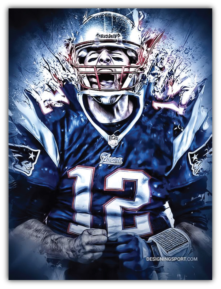 New England Patriots NFL Tom Brady Car Bumper Sticker Decal - 3'' or 5 ...