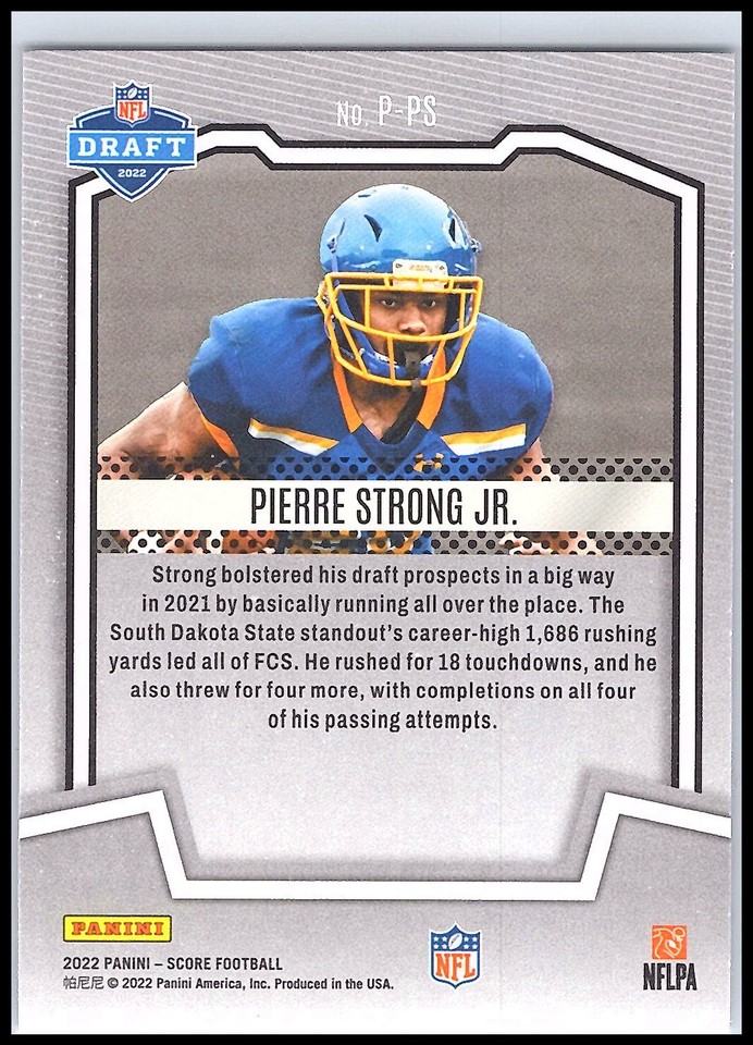 2022 Score #P-PS Pierre Strong Jr. PROtential | eBay