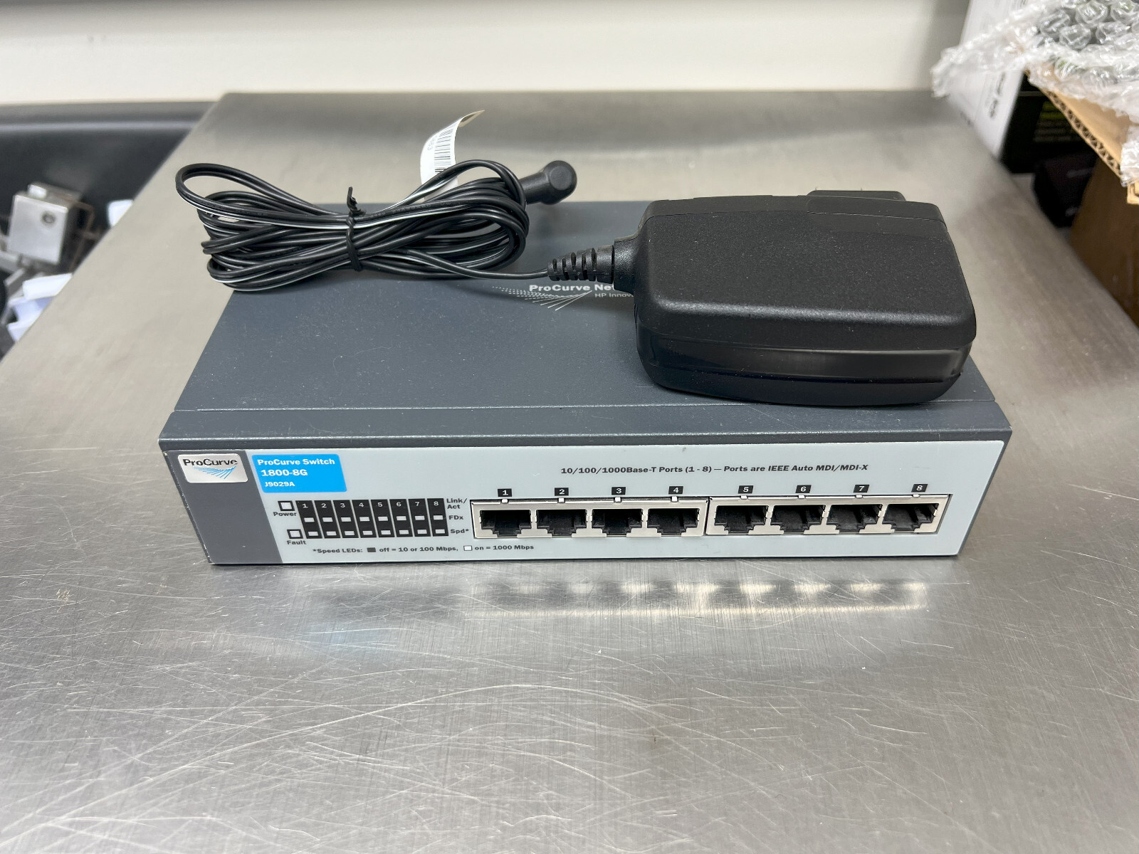 HP PROCURVE 1800-8G J9029A 8 PORT GIGABIT MANAGED ETHERNET NETWORK ...