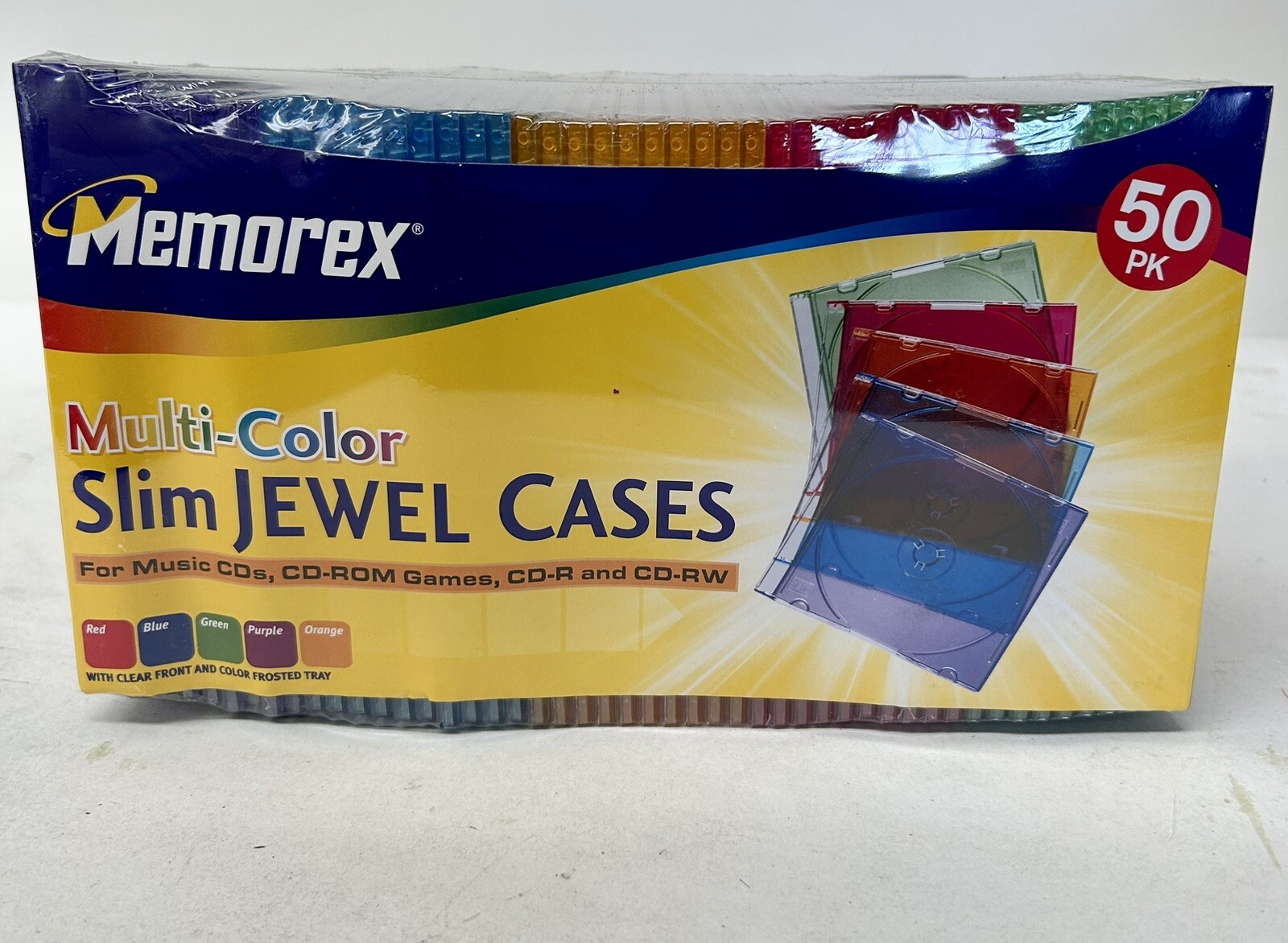 Memorex 01950 Slim CD JEWEL Cases 50pk 384b for sale online | eBay