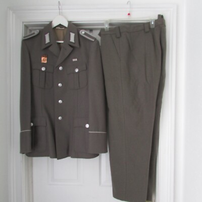 Rare Post WW2 East German NVA DDR Officer Uniform Jacket+ Trousers SET ...