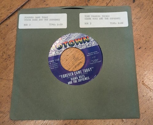 THE SUPREMES - Forever Came Today / Time Changes Things - 45rpm Motown ...