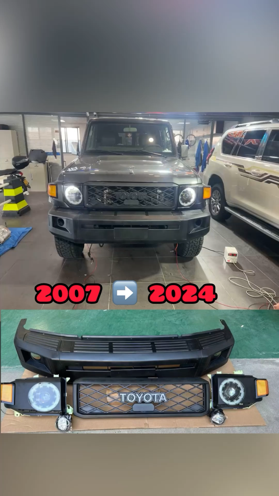 Land Cruiser 70 Series FJ76 FJ79 2007- Exterior Conversion Body Kit ...