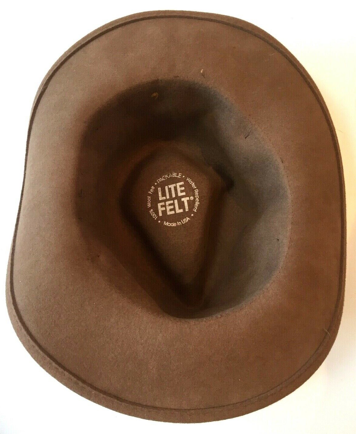 100% Wool Lite Felt Packable Hat, Made USA, Water Rep… - Gem