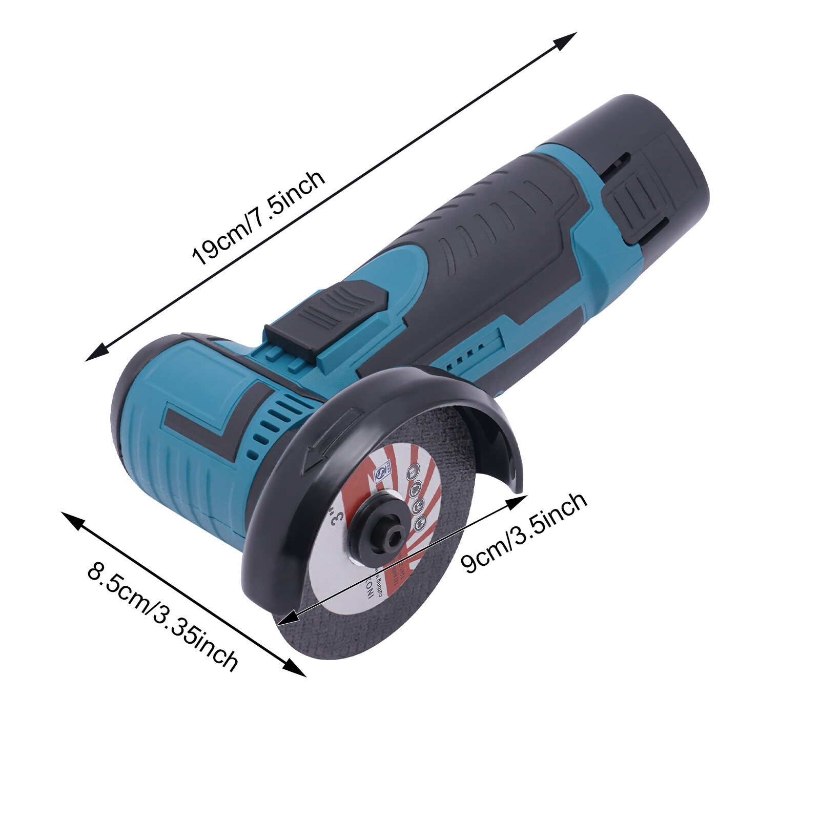 Mini Electric Angle Grinder Handheld Grinding Polishing Cutter 19500rpm ...