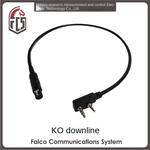 FCS-Tactical Mpu5 Dual PTT Cable Accessories Walkie-Talkie Headset 6pin ...