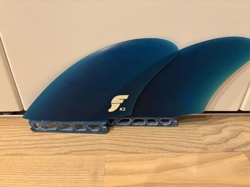Future K2 Twin Keel Surfboard Fins Fiberglass Base 161mm Height 117mm ...
