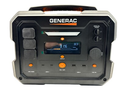 Generac GB1000 Portable Power Station 1600W Running 3200W Starting ...