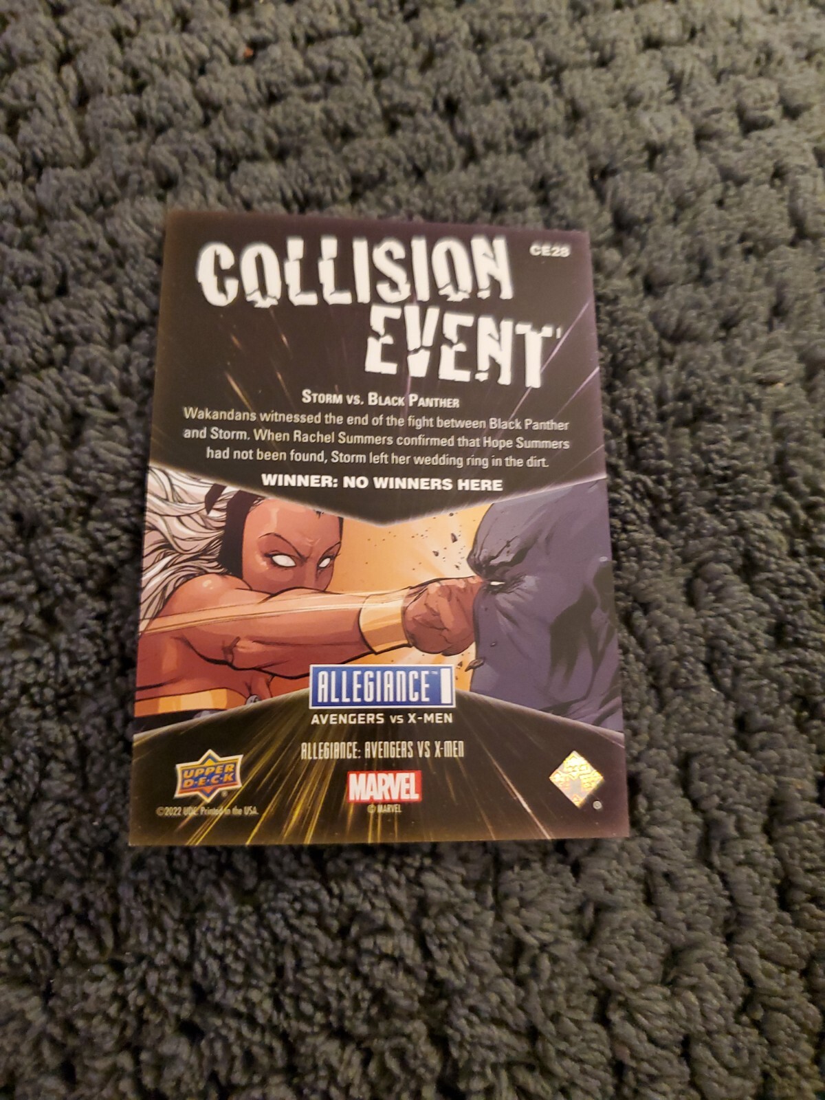 Black Panther Storm 2022-23 UD Marvel Allegiance Collision Event ...