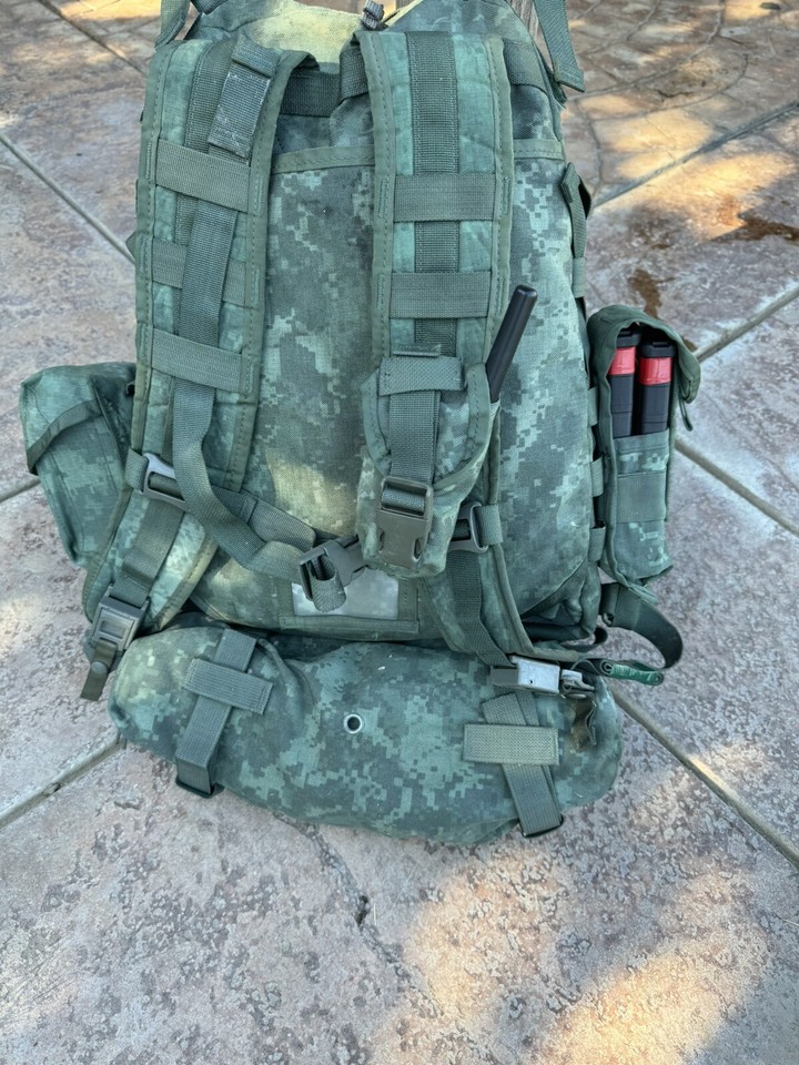 USGI MOLLE II 3 Day Assault Pack UCP/DYED DARK GREEN/ free waist Pack ...