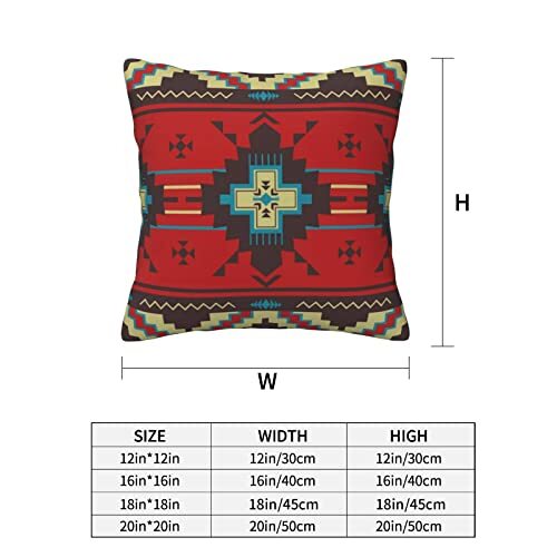 Western Native American Throw Pillow Covers Set of 4, Southwestern Boho ...
