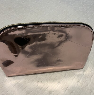 YSL Beaute Metallic Pink Cosmetic Purse (W 8" X H 5") NEW | eBay