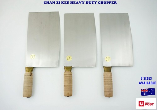 Handmade S/S HK Chan Zi Kee Heavy Duty BBQ Chopper Cleaver Meat Bone ...