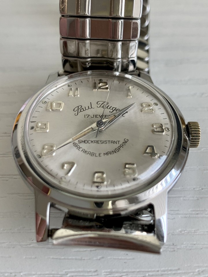 Vintage Paul Peugeot 17 jewel incablock unbreakable mainspring watch | eBay