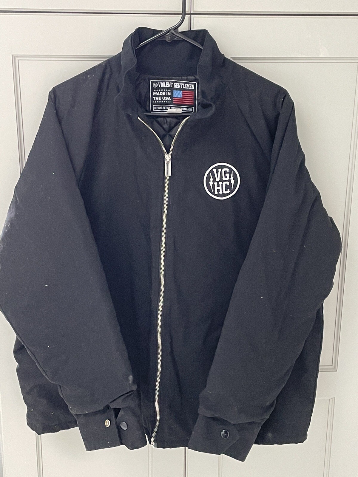 Violent Gentlemen Work Jacket in Black Quilted Unise… - Gem