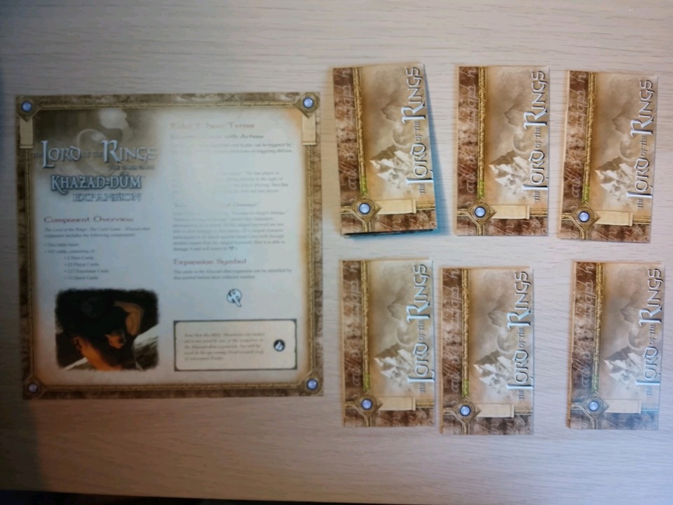 Khazad Dum And Dwarrowdelf Cycle Complete Lord Of The Rings Lcg Living ...