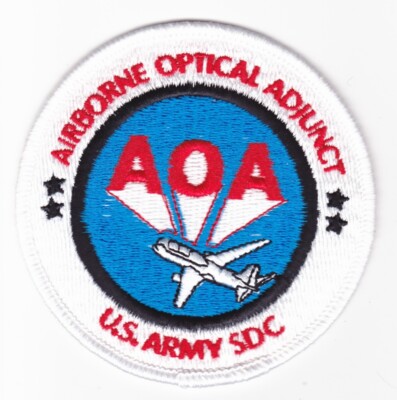 Airborne Optical Adjunct (AOA) Patch - Missile Defense Boeing 767-200 w ...