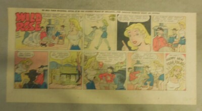 Wild Rose by Art Huhta from 12/30/1951 Third Page Size 7.5 x 15 Inches ...