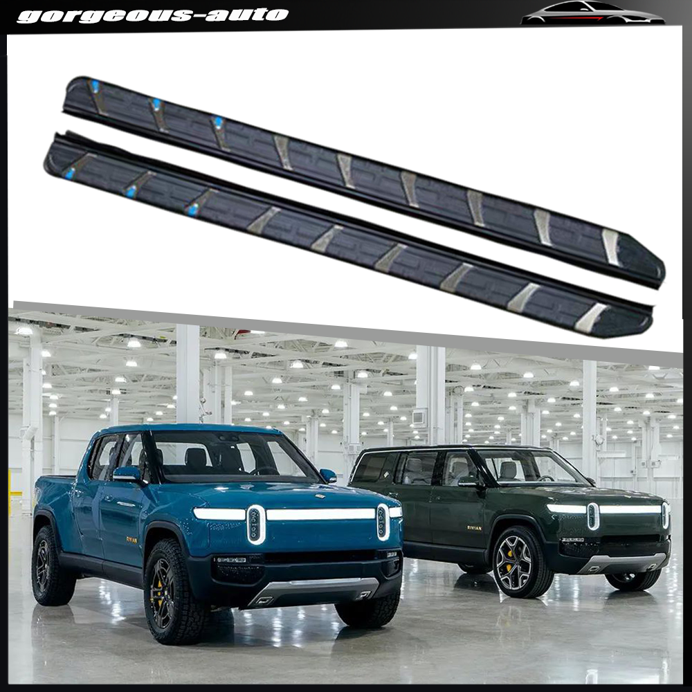 Running Board Side Step Pedal Nerf Bar Fits for Rivian R1T R1S 2022 ...
