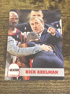 1993-94 Hoops Portland Trail Blazers Basketball Card #251 Rick Adelman ...