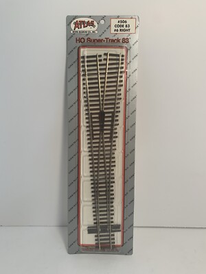 Atlas HO Scale Code 83 Super Switch Right Hand #6 Turnout #506 (N) | eBay