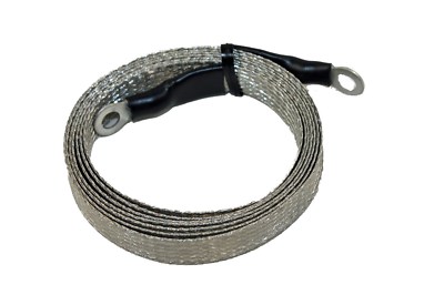 5 foot - 1/2" Ground Braid Jumper Strap with 1/4" connectors MADE IN ...
