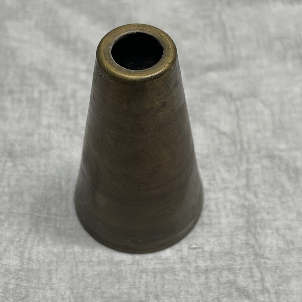 VINTAGE SPUN BRASS CONE SHAPED CUPS WITH 1/8-27 IPS SLIP HOLE ( 3/8 ...