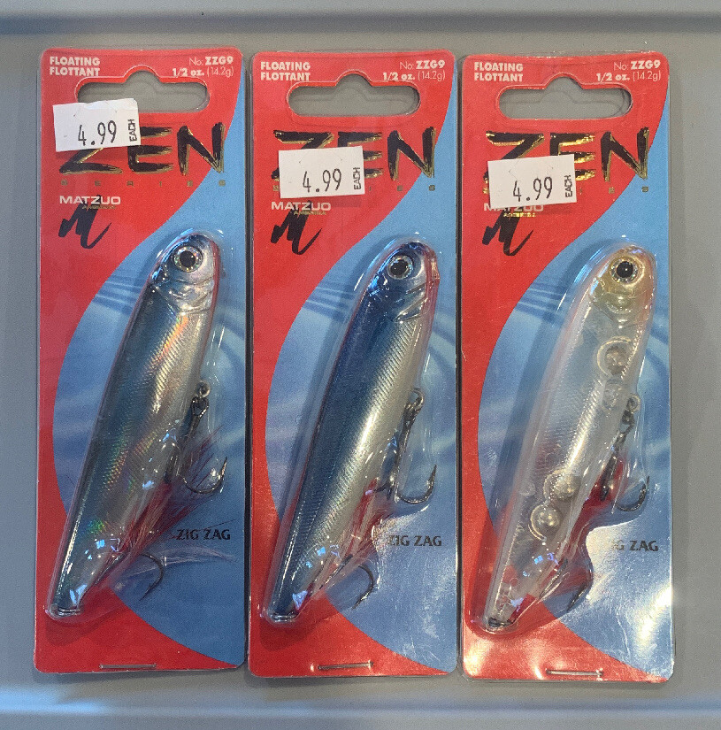 3 Packs Matzuo ZEN Zig Zag Lures | eBay