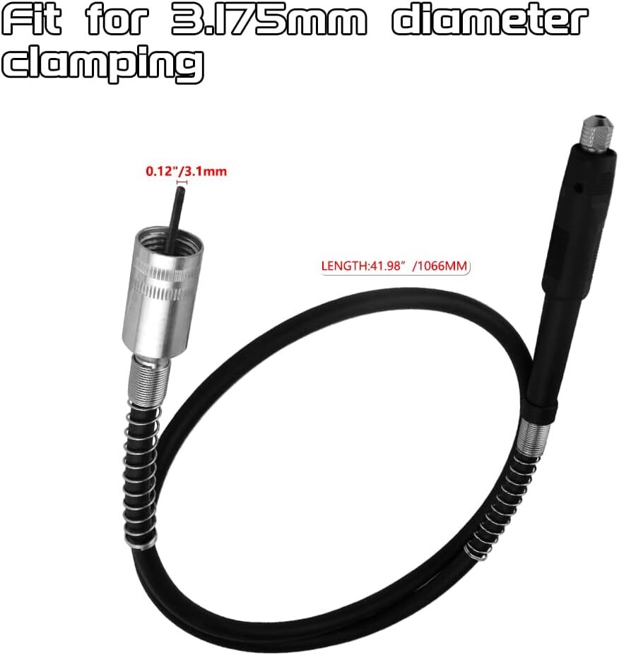 42" Extension Flexible Rotary Drill Tool Drive Flex Shaft Attachment ...