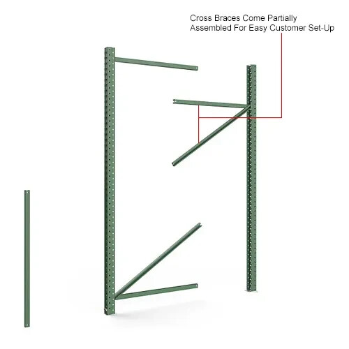 NEW! Bolted Teardrop Pallet Rack Starter-48"W x 42"D x 96"H-6590 lbs ...