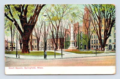 SPRINGFIELD MA COURT SQUARE POSTCARD (H-3) | eBay
