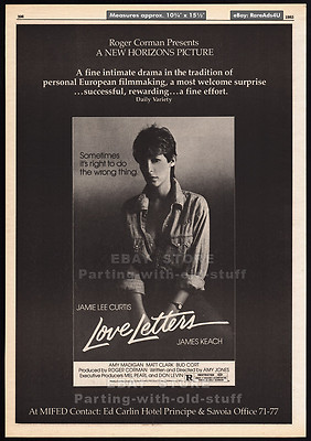LOVE LETTERS__Original 1983 Trade print AD/ poster_movie promo__JAMIE ...