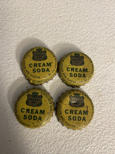 Canada Dry Cream Soda Bottle Caps Lot Of Four | eBay