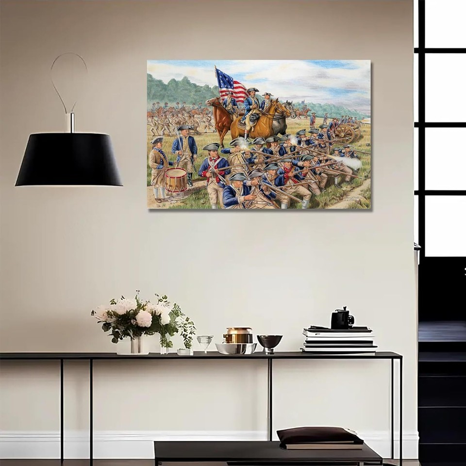 American Revolutionary War Revolutionary Poster Canvas Print HD Photo ...